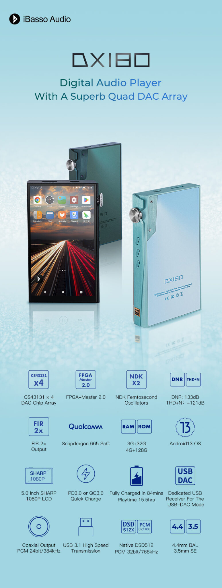 iBasso DX180 - Amplificateurs de Casques