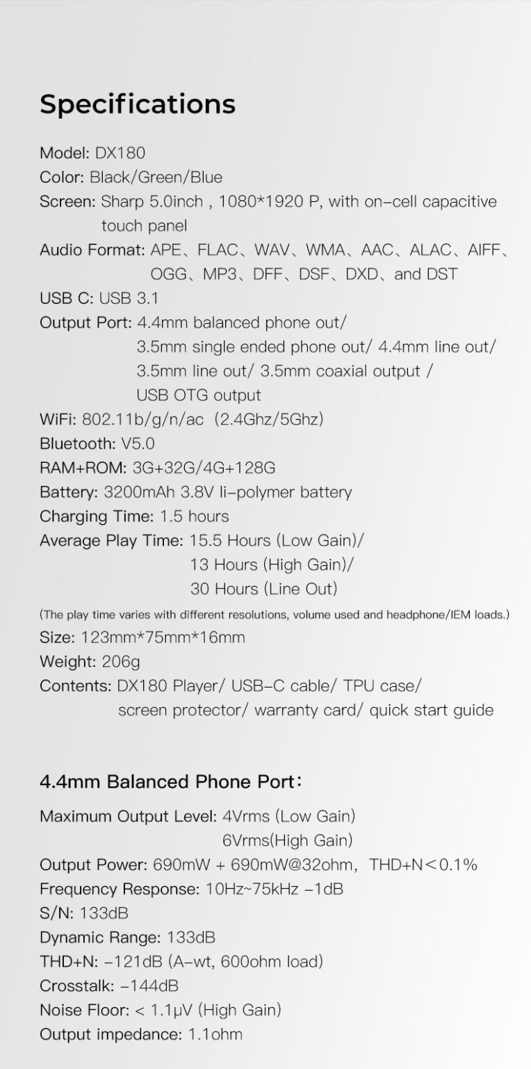 iBasso DX180 - iBasso Audio